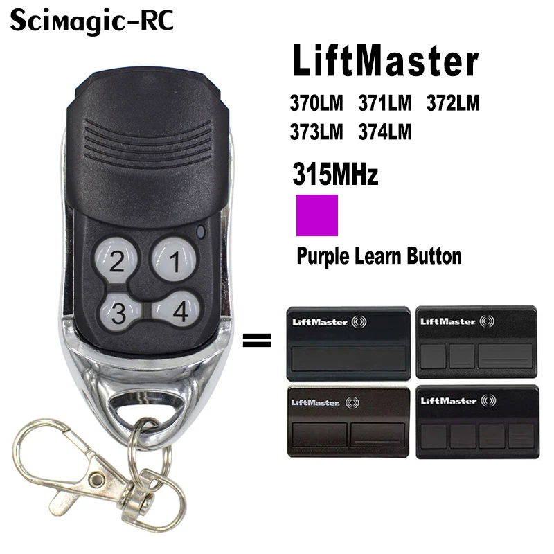LiftMaster 371LM 372LM 373LM 374LM Garage Door Remote MERIK CRAFTSMAN ...