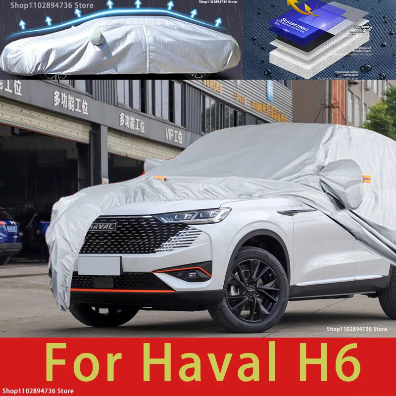 For Haval H6 Outdoor Protection Full Car Covers Snow Cover Sunshade ...