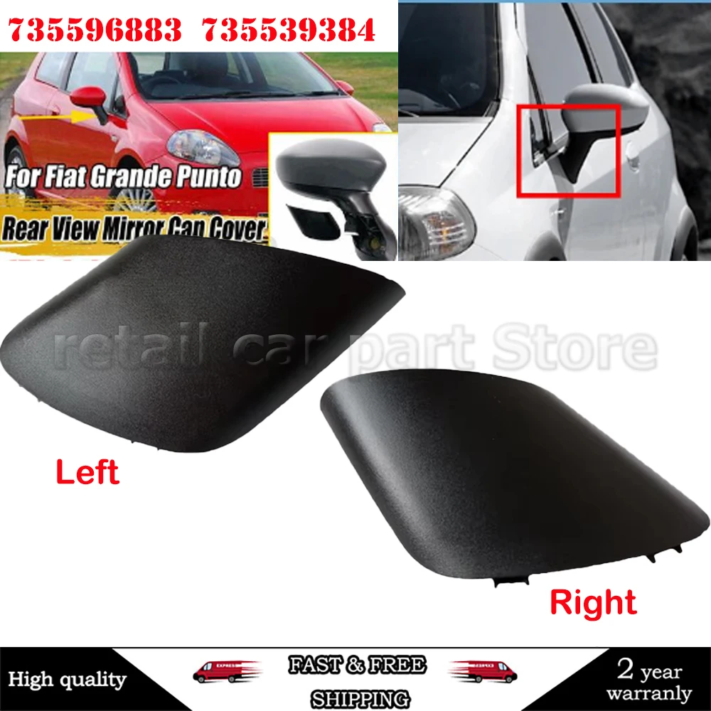 Pair-Side-Mirror-Arm-Cover-0735642839-735539384-Left-Right-Replacement ...