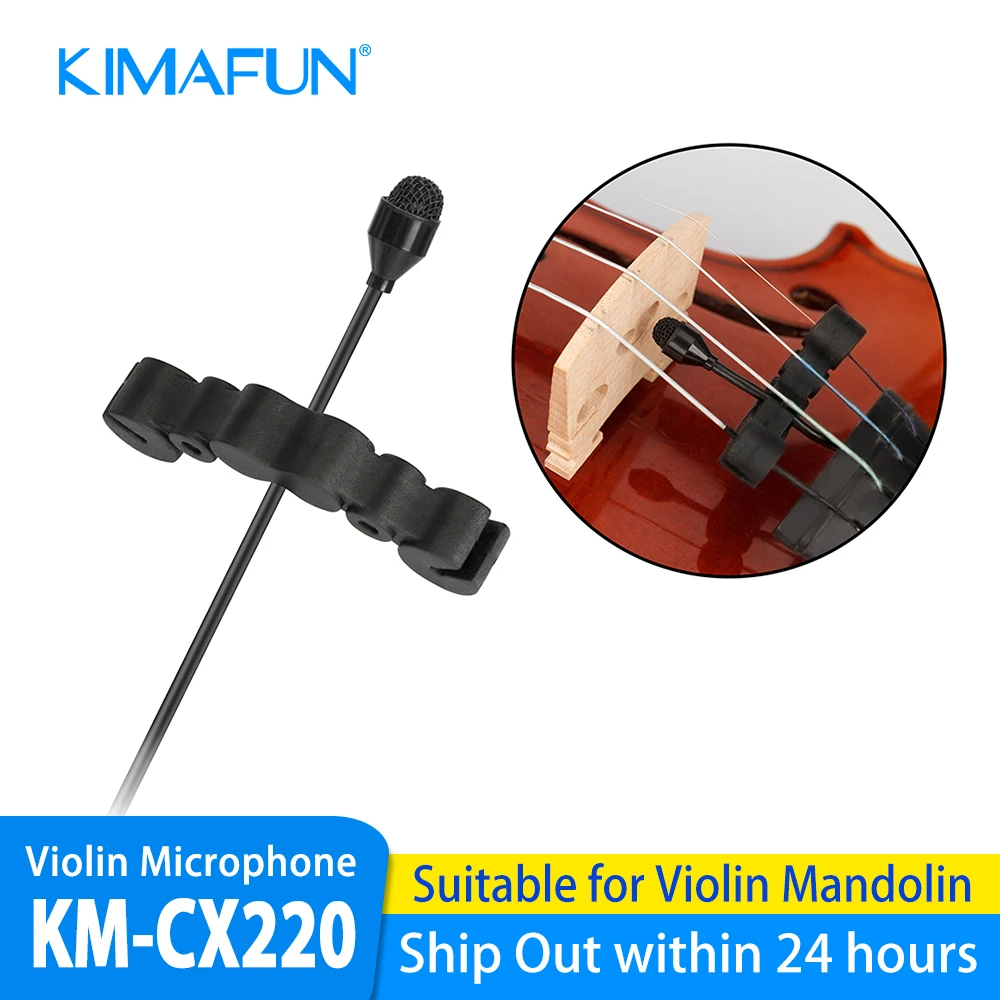 KIMAFUN-Musical-Instrument-Condenser-Omnidirectional-Pickup-Mini-Violin ...