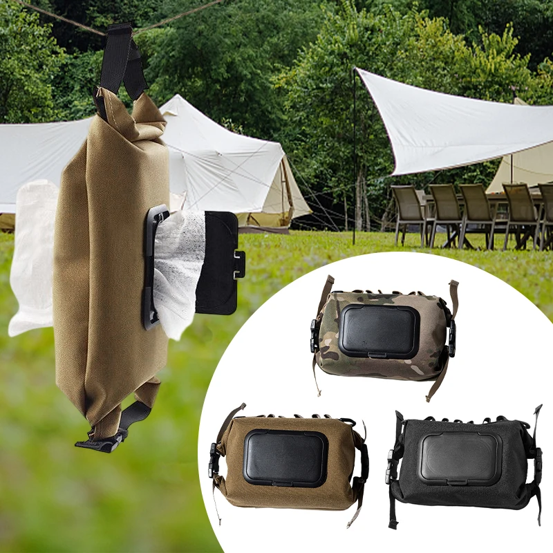 Outdoor Camping Wet Tissue Box Paper Canvas Dispenser Box Water ...
