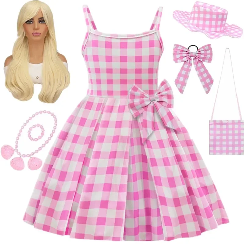 Barbi-Cosplay-Costume-For-Kids-Girls-Princess-Barbi-Pink-Dress-for ...