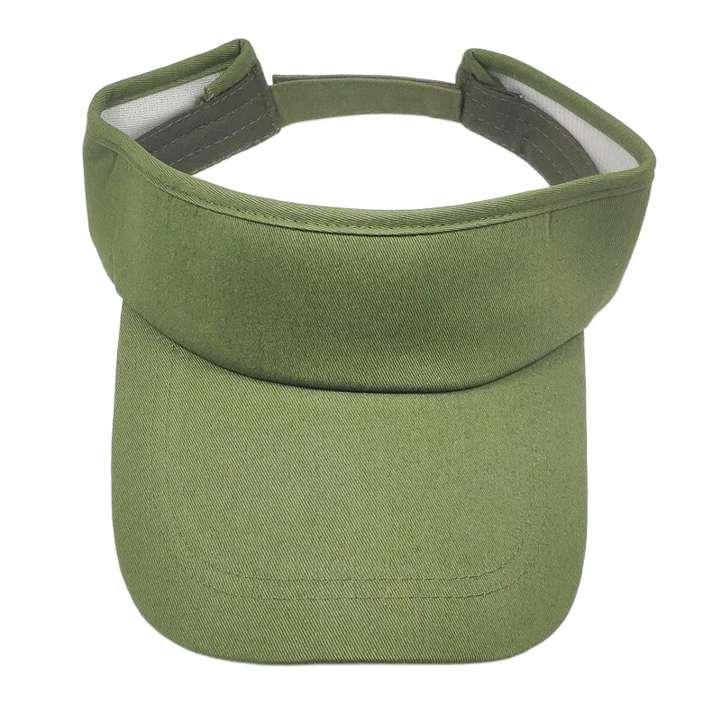 Twill Plain Big Head Men's Long Visor Hats Sports Sun Visor Cap Women ...