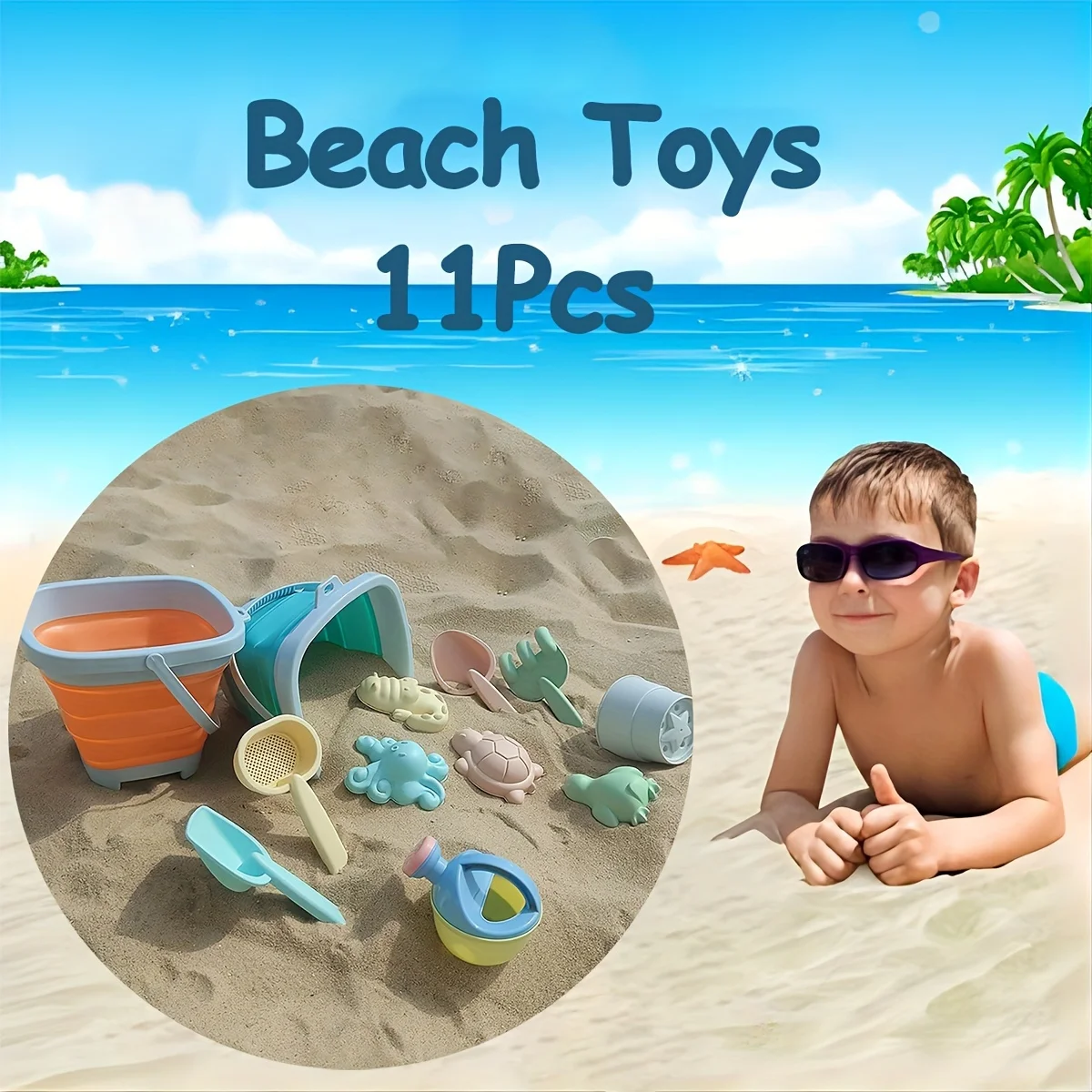 Bucket-Beach-Toy-Set-With-Foldable-Bucket-Play-Sand-Toys-Set-Shovel ...