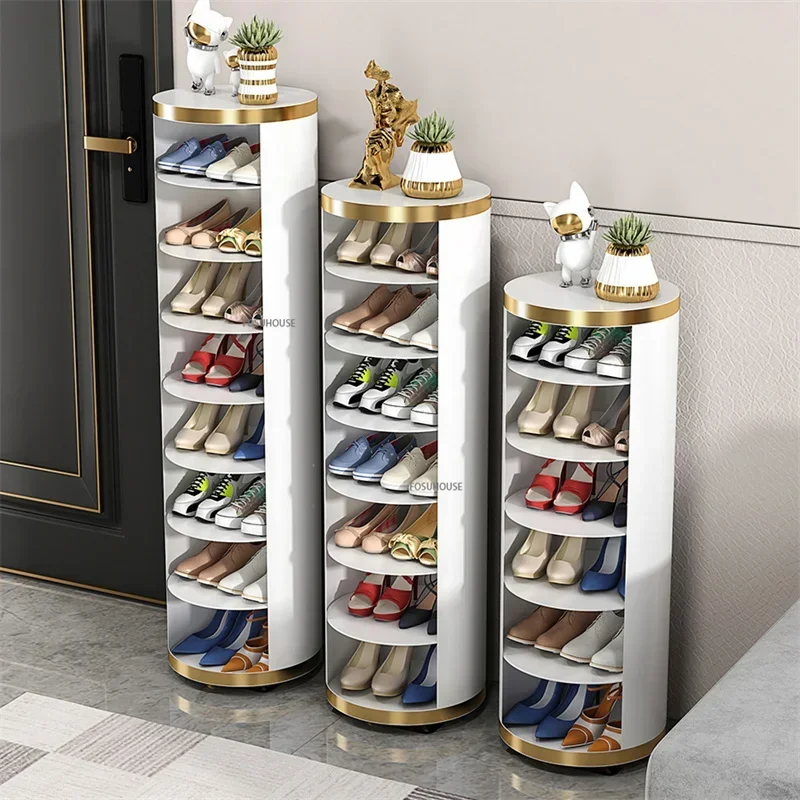 Creative-Round-360-Rotating-Shoe-Cabinet-Home-Entry-Door-Multi-Layer ...