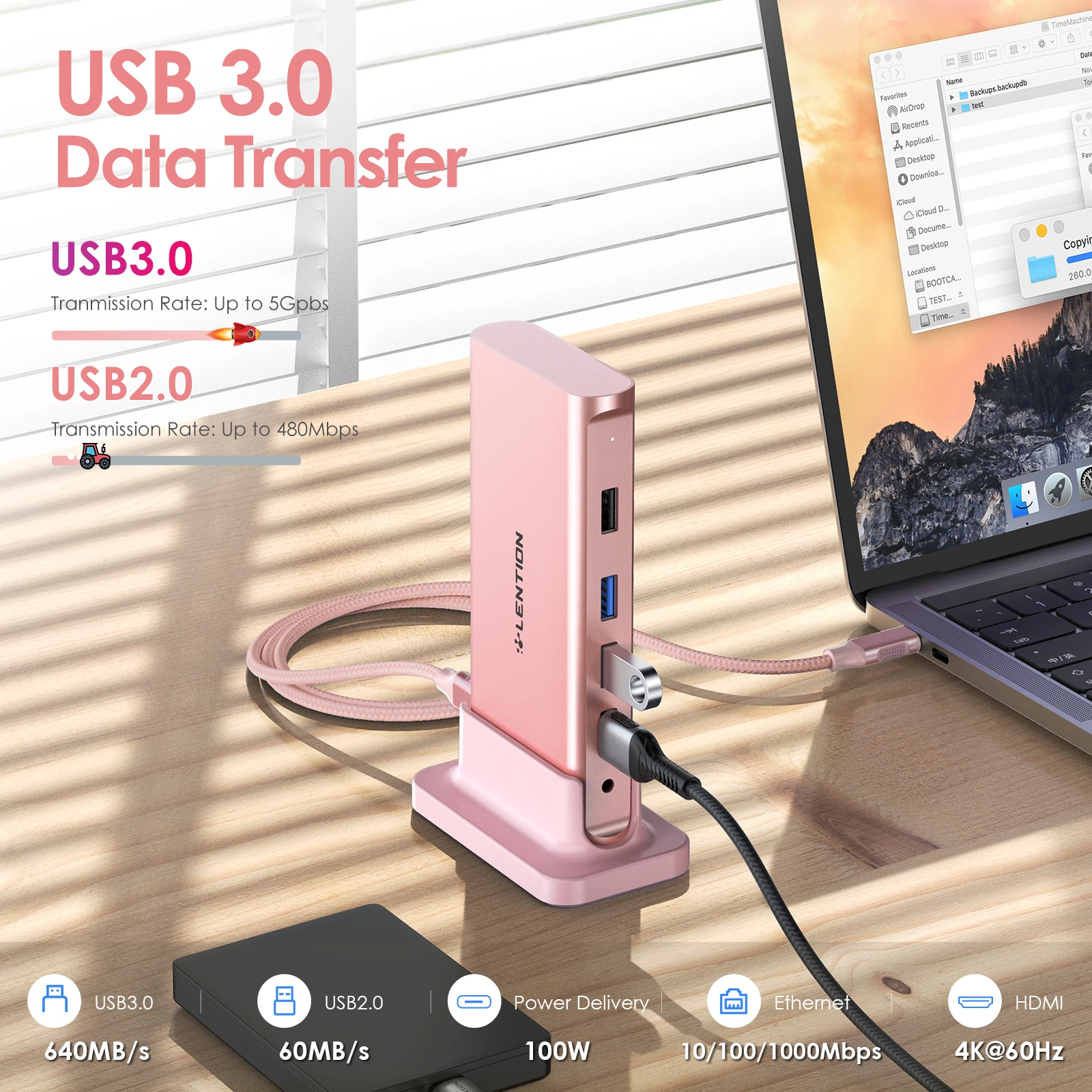 Lention-estaci-n-de-acoplamiento-USB-C-HDMI-4K-60H-PD100W-Gigabit ...