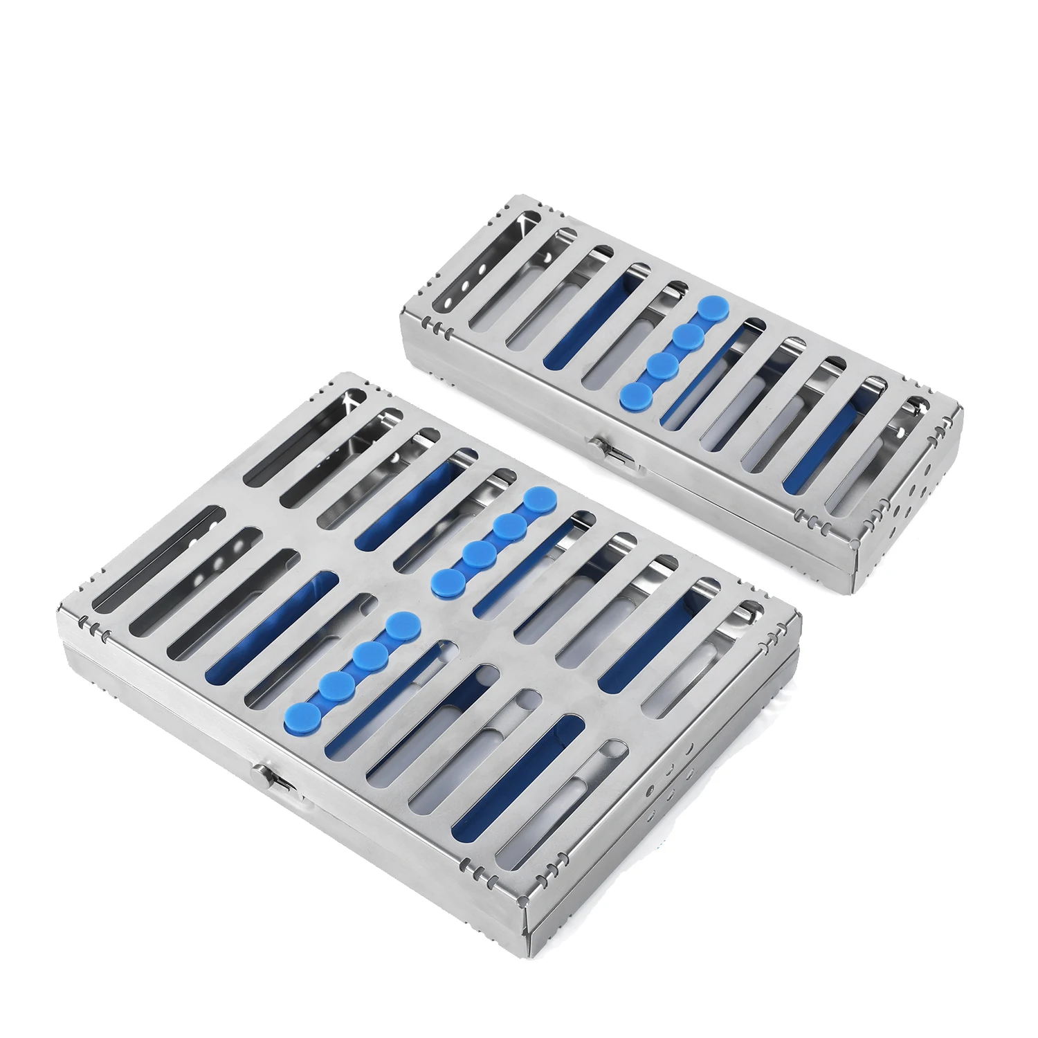 Stainless steel Dental Autoclavable Surgical Sterilization Box Sterilization Rack Dental ...