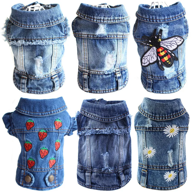 Designer-Clothes-for-Small-Medium-Dogs-Cool-Dog-Denim-Jacket-Puppy ...