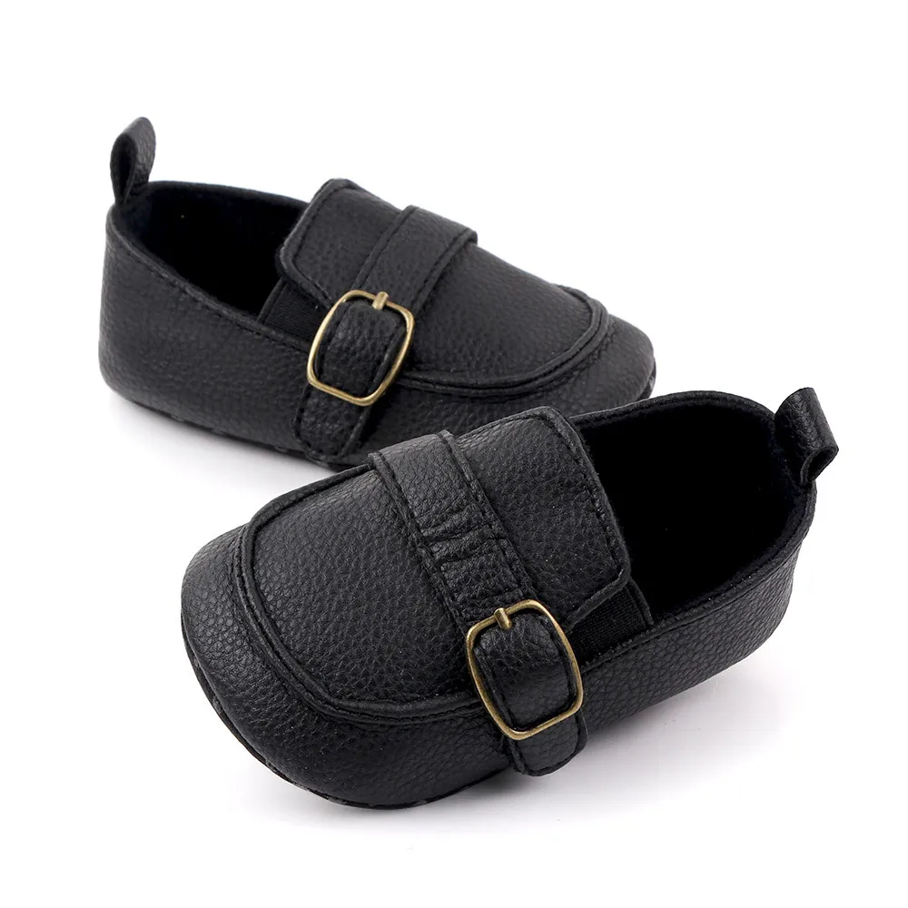 Fashion Infant Crib Shoes for Baby Boys Loafers 1 Year PU Leather ...