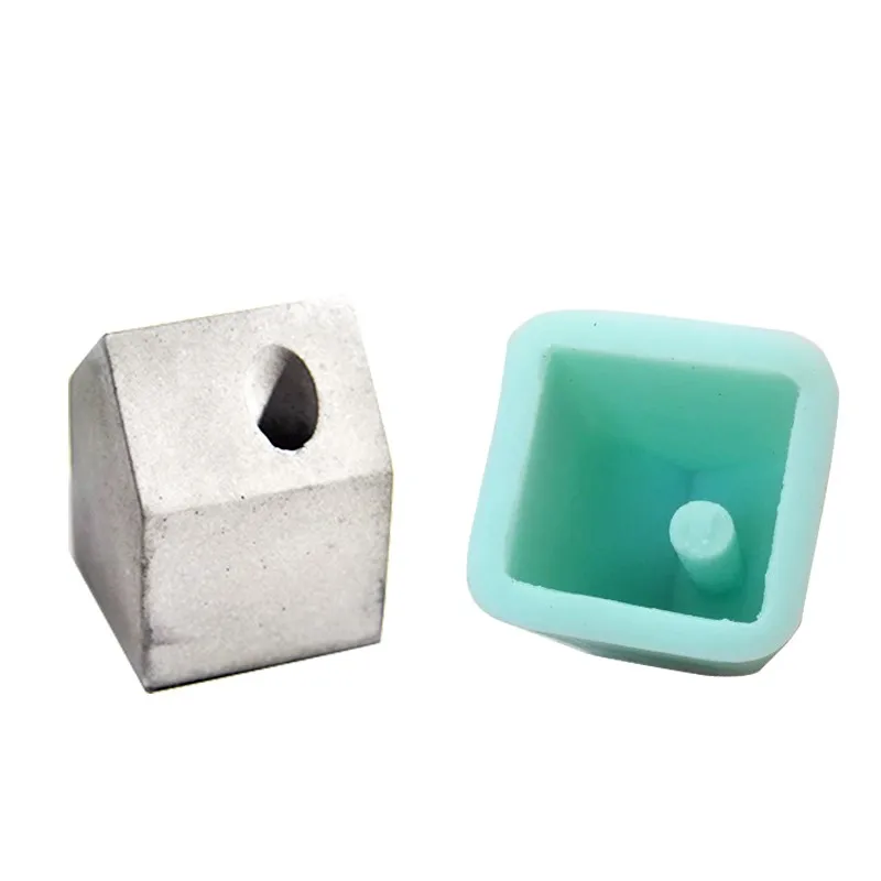 Mold-Silicone-Concrete-Cement-Pen-Holder-Paper-Small-House-Shape-Molds ...