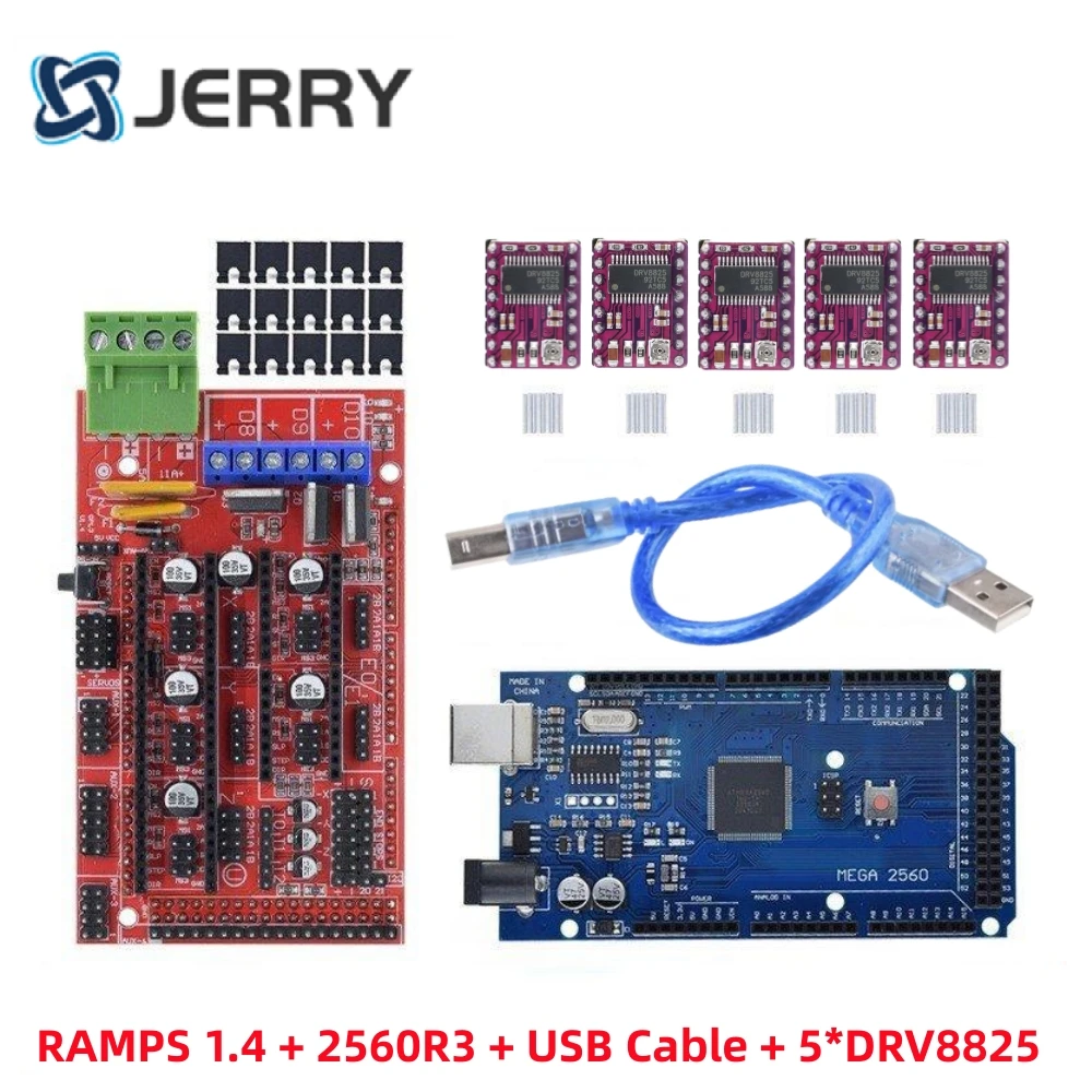 3D-Printer-Mega-2560-R3-RAMPS-1-4-control-panel-5pcs-A4988-or-DRV8825 ...