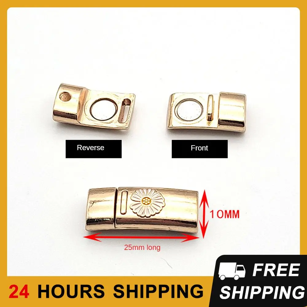 1-Pair-Daisy-Magnetic-Shoelaces-Buckle-Lazy-Stainless-Magnetic-Closure ...