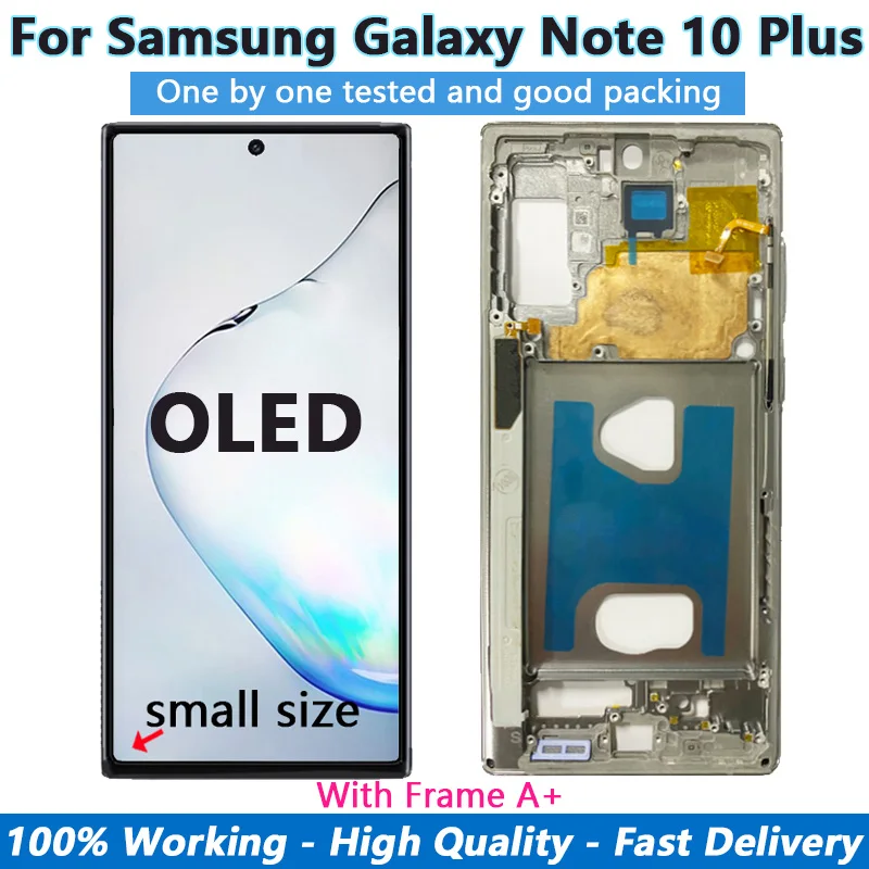 super-NEW-OLED-With-Frame-For-Samsung-Galaxy-note-10-Plus-Display-note ...