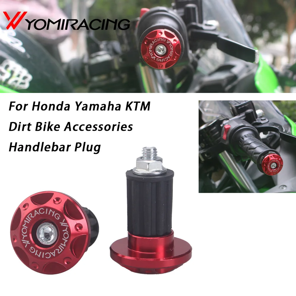 Motorcycle-Handle-Bar-Ends-Plug-Grips-Handlebar-Plug-Caps-Slider-Motor ...