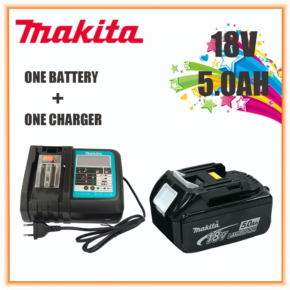 5000mAh-100-originale-Makita-18V-5-0Ah-batteria-ricaricabile-per-utensili-elettrici-con ...