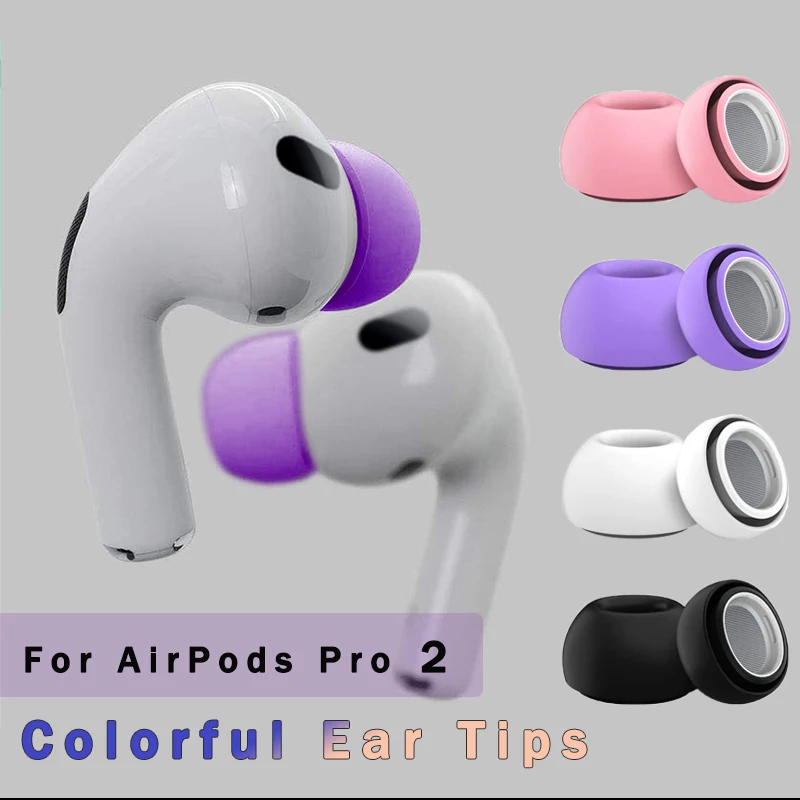 For-Apple-AirPods-Pro-2-Ear-Tips-Earbuds-Cover-Silicone-Replacement ...