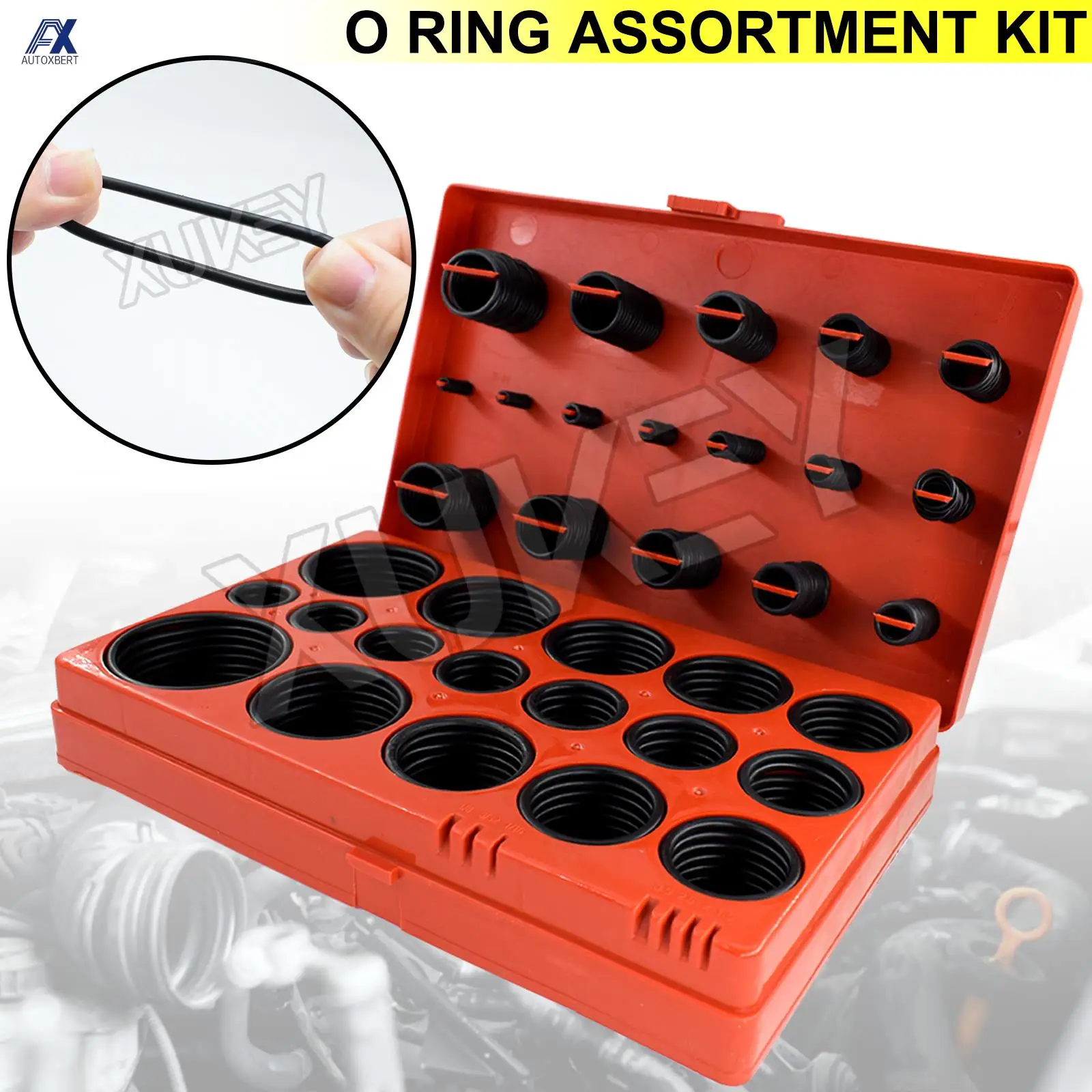 419pcs-Universal-O-Ring-Assortment-Set-Rubber-Metric-Grommet-O-Ring-Kit ...