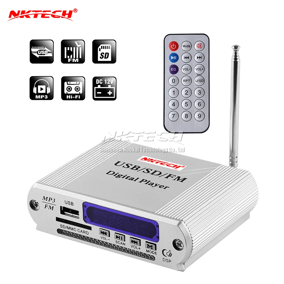 NKTECH A5 Digital Player Hi-Fi Stereo Stage Decoder Receiver Mini ...