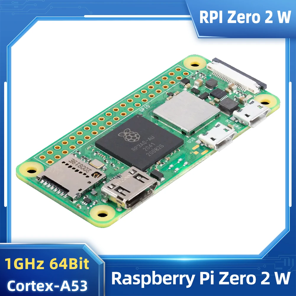 NEW Raspberry Pi Zero 2 W 1GHz Quad core 64 bit Arm Cortex A53 CPU 512MB SDRAM Bluetooth BLE ...