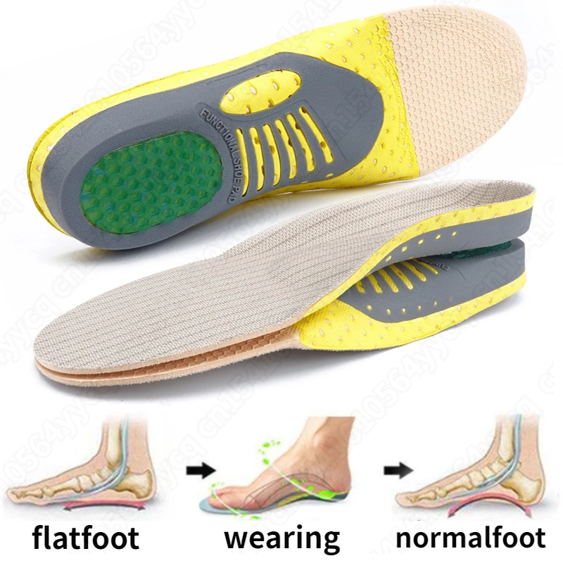 PVC-Orthopedic-Insoles-Orthotics-flat-foot-Health-Sole-Pad-for-Shoes ...