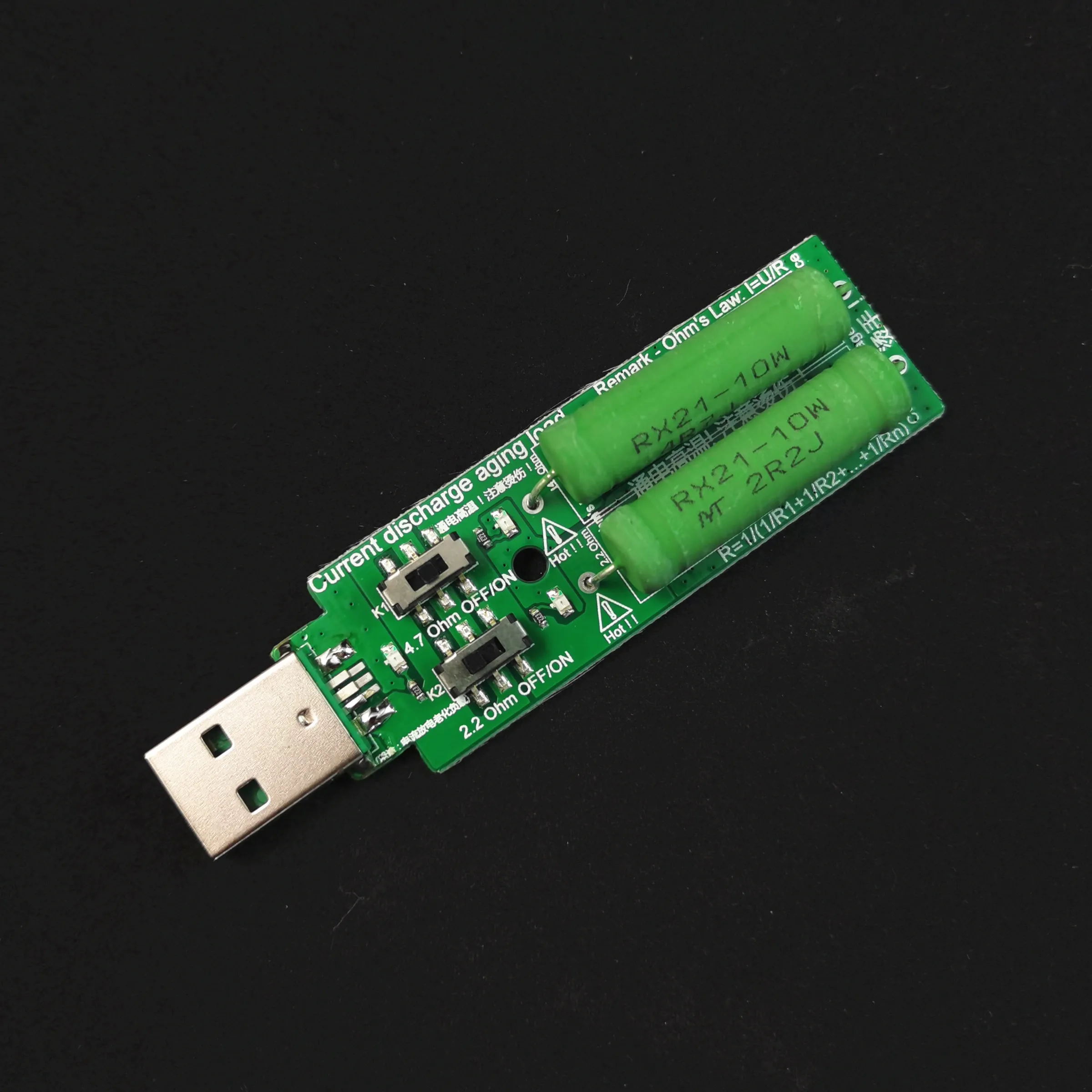 USB-Resistor-DC-Electronic-Load-With-Switch-Adjustable-3-Current-5V-1A ...