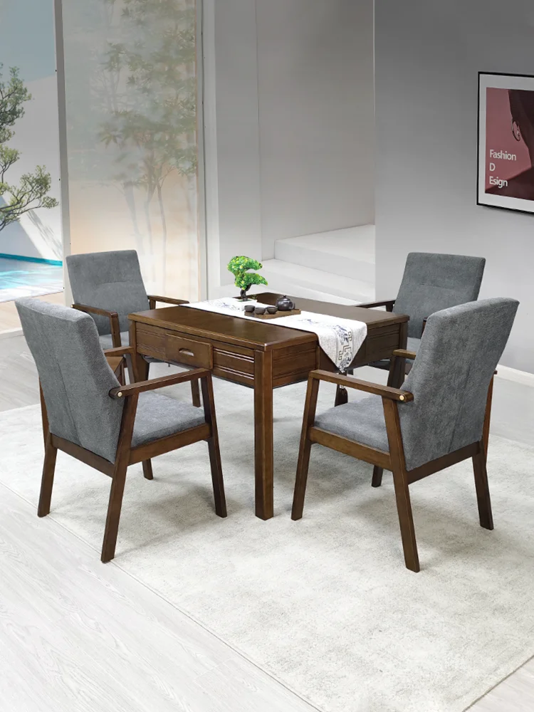 New-Chinese-style-solid-mahjong-table-dining-table-dual-purpose-multi ...