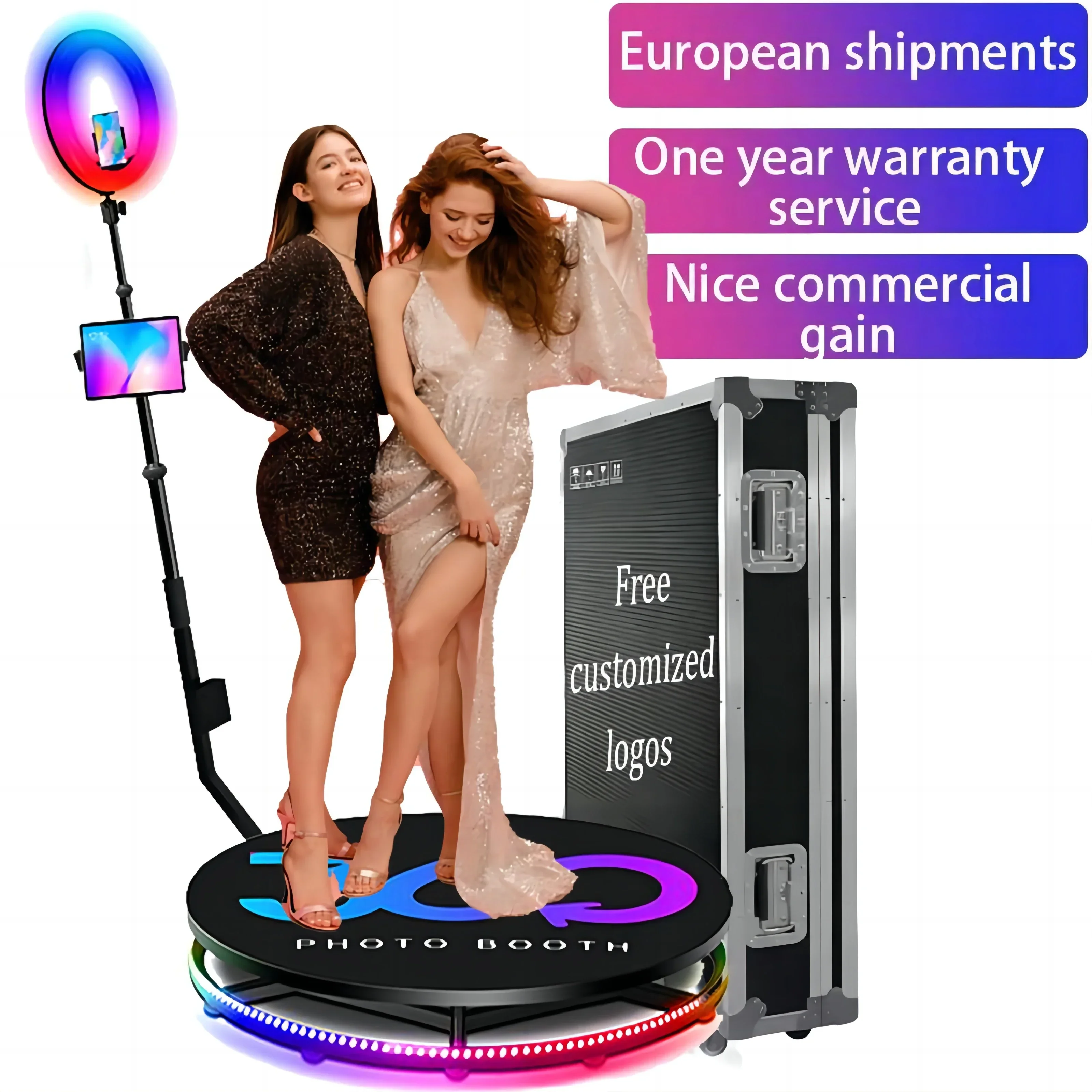 Special-Offer-60-68CM-360photo-booth-auto-rotating-selfie-machine-for ...