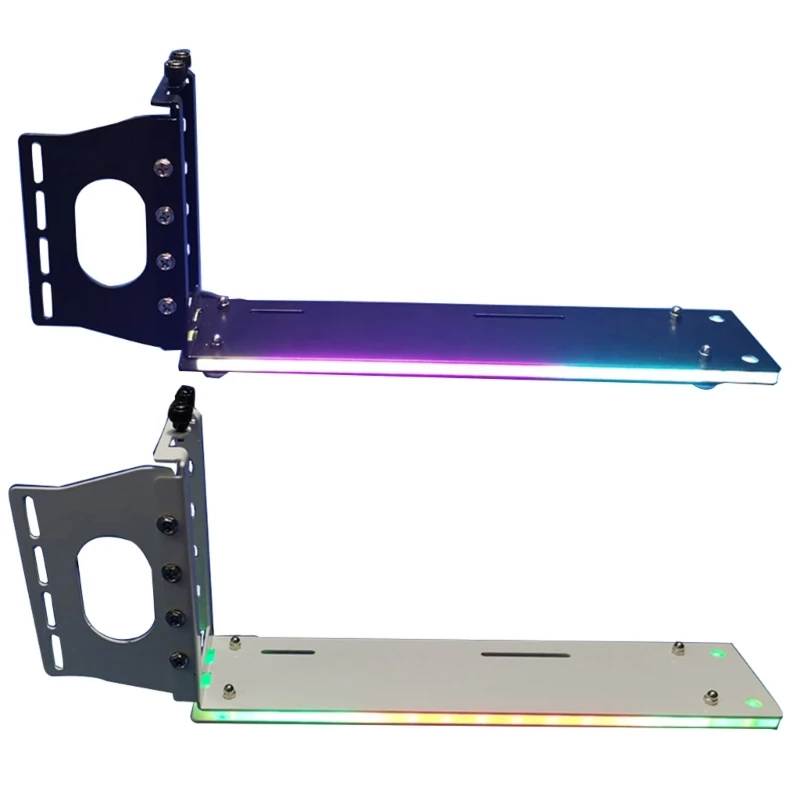 Vertical-GPU-Bracket-PCI-E-Holder-with-LED-12V-4pin-RGB-for-Vertically ...