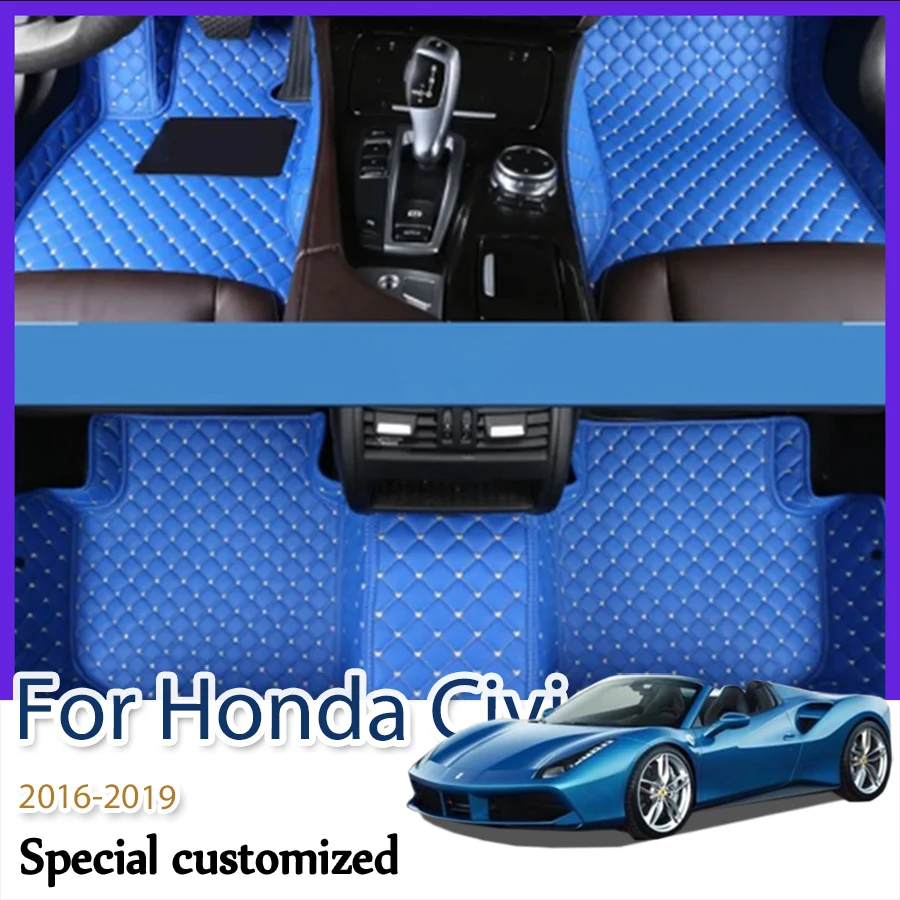 Custom Fit Car Floor Mat For For Honda Civic 2019 2018 2017 2016 Auto ...