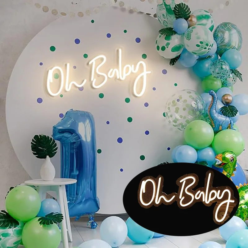 Neon-Sign-Oh-Baby-Led-Light-Forbirthday-Party-Wedding-Baby-Shower-Home ...