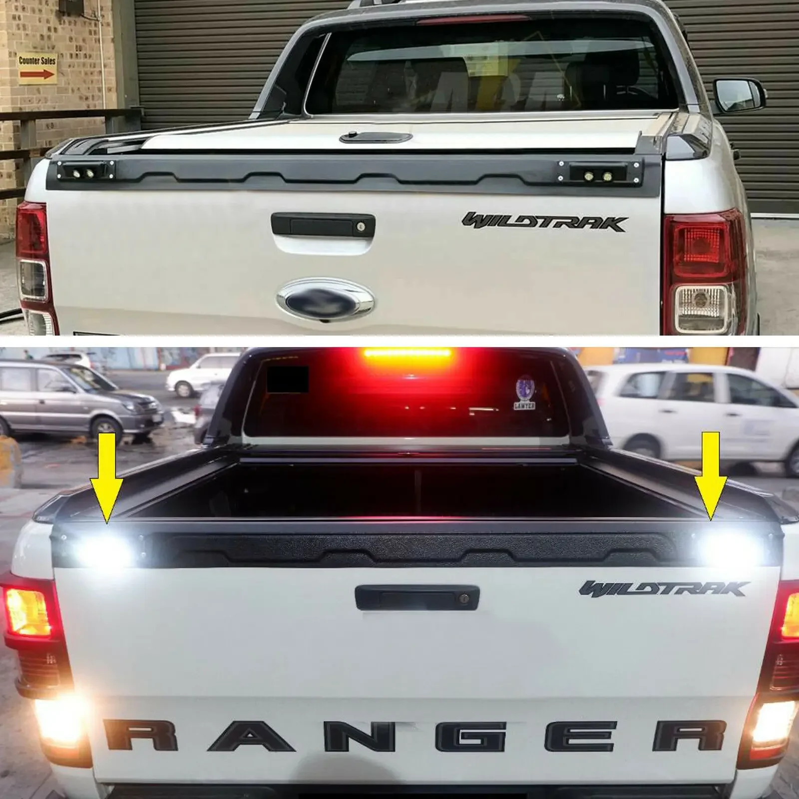 Tailgate-Protector-Cover-Trim-with-LED-for-Ford-Ranger-2012-2022 ...