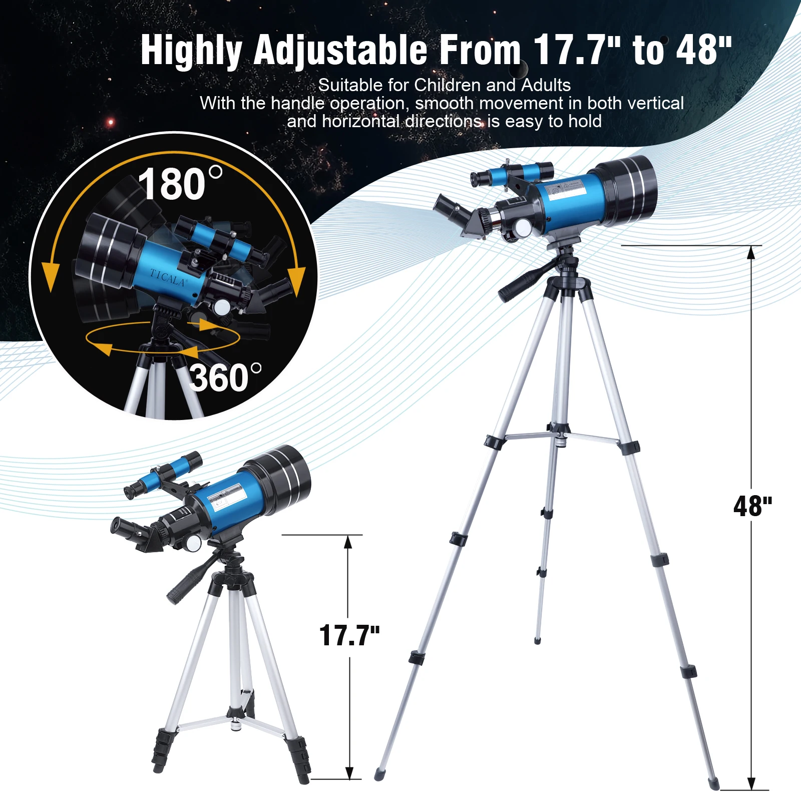 Portable Field Telescope Astronomy