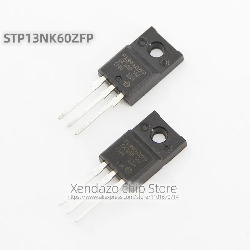5pcs/lot STP13NK60ZFP P13NK60ZFP 13NK60 TO-220F package 13A/600V MOS ...