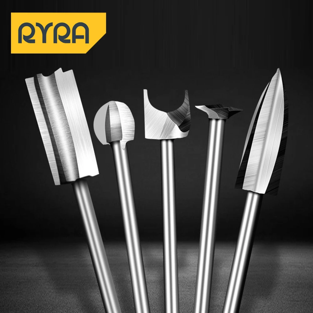 High-Speed-Steel-Milling-Cutter-Wood-Carving-Engraving-Drill-Bit-Highly ...