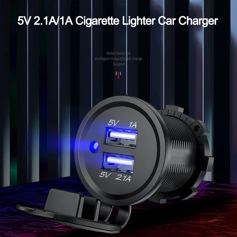 Universal Cigarette Lighter Car Charger USB Vehicle DC12V-24V ...