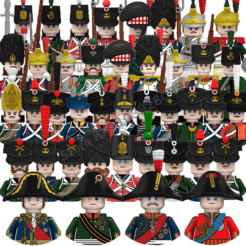 Mini Napoleonic Wars Figures Building Blocks French British Spain ...