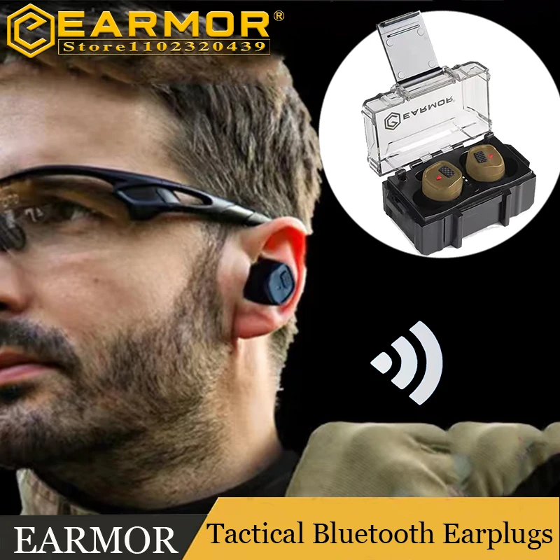 EARMOR Bluetooth Earbuds M20T Outdoor Hunting Shooting Earbuds Tactical ...