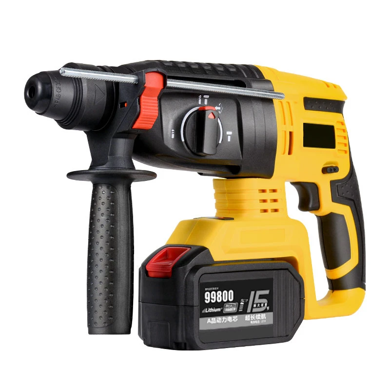 Brushless-Lithium-Battery-Rechargeable-Electric-Hammer-Impact-Drill ...