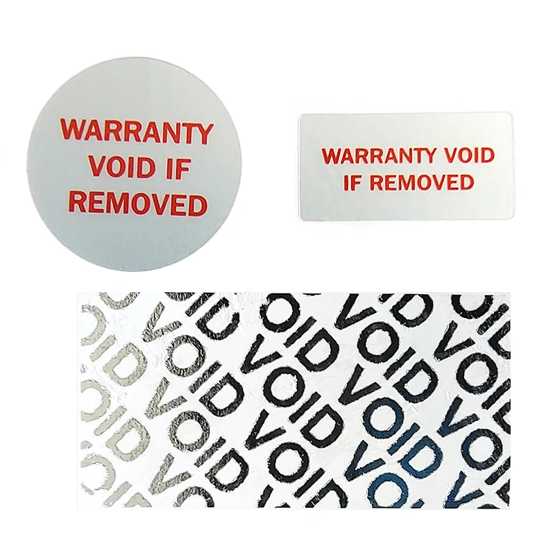 WARRANTY VOID IF REMOVED Security Seal Tamper Evident Removal Proof ...