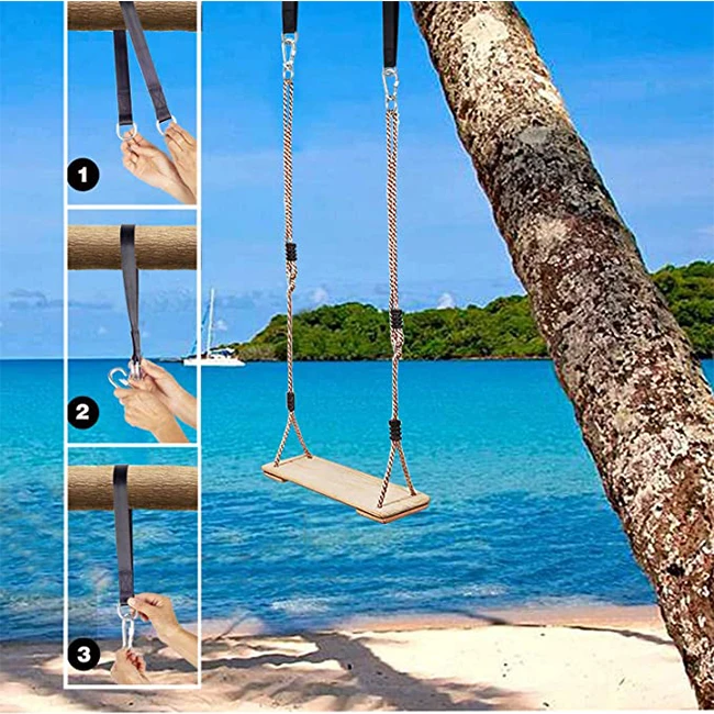 Outdoor-Porch-Garden-Wooden-Patio-Swings-Hanging-Tree-Hammock-Straps ...