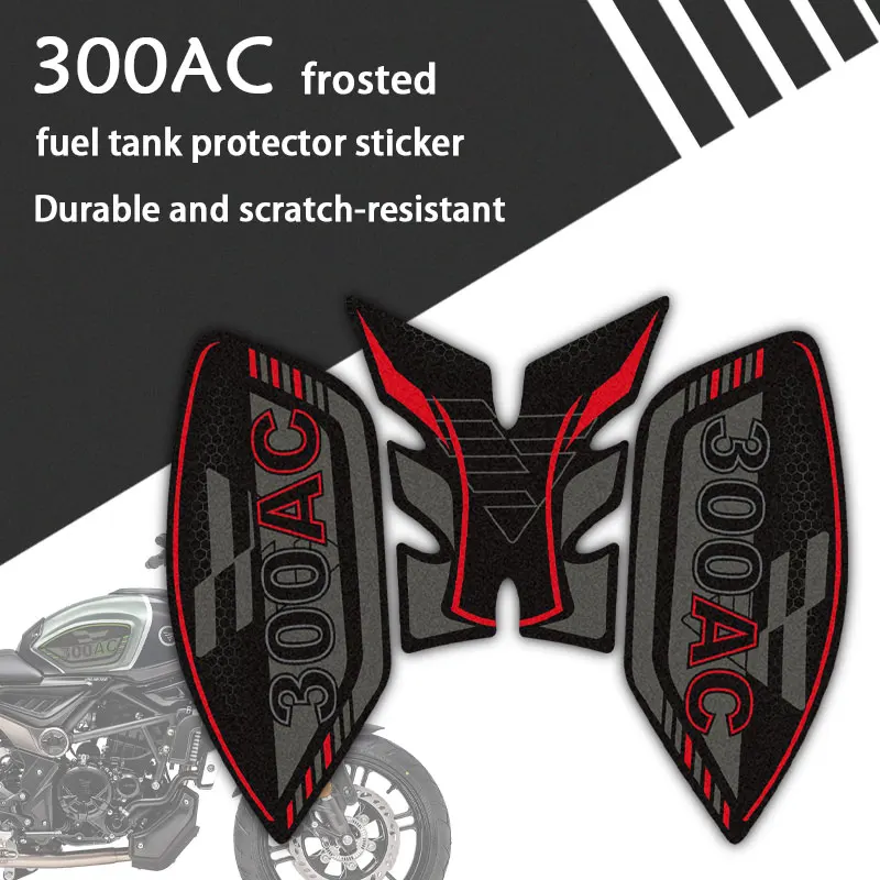 300AC Frosted Motorcycle Accessories Sticker Decal Kit Fuel Tank Pad ...