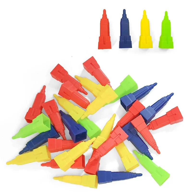 40 Pcs/Set Building Chess Pieces Board Games Accessories Plastic Pieces