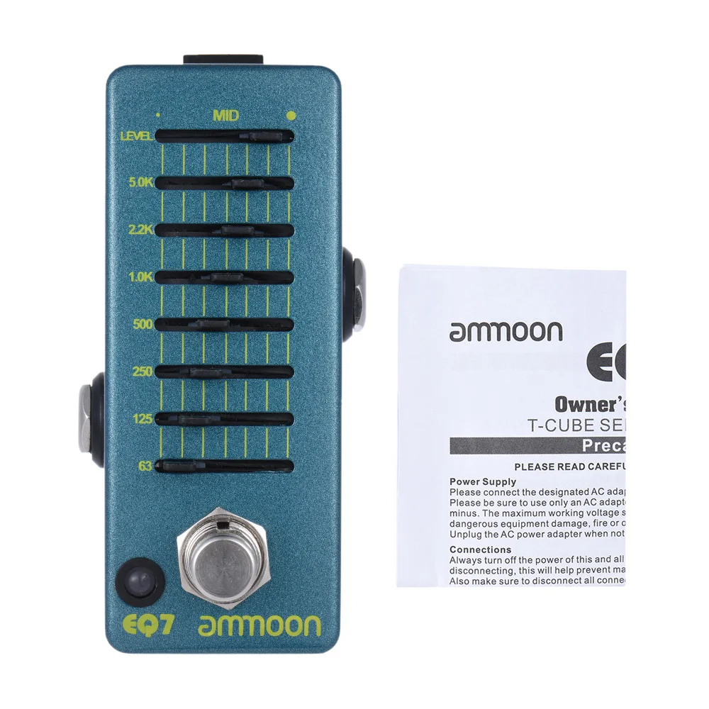 ammoon-EQ7-Mini-Guitar-Equalizer-Effect-Pedal-7-Band-EQ-Aluminum-Alloy ...