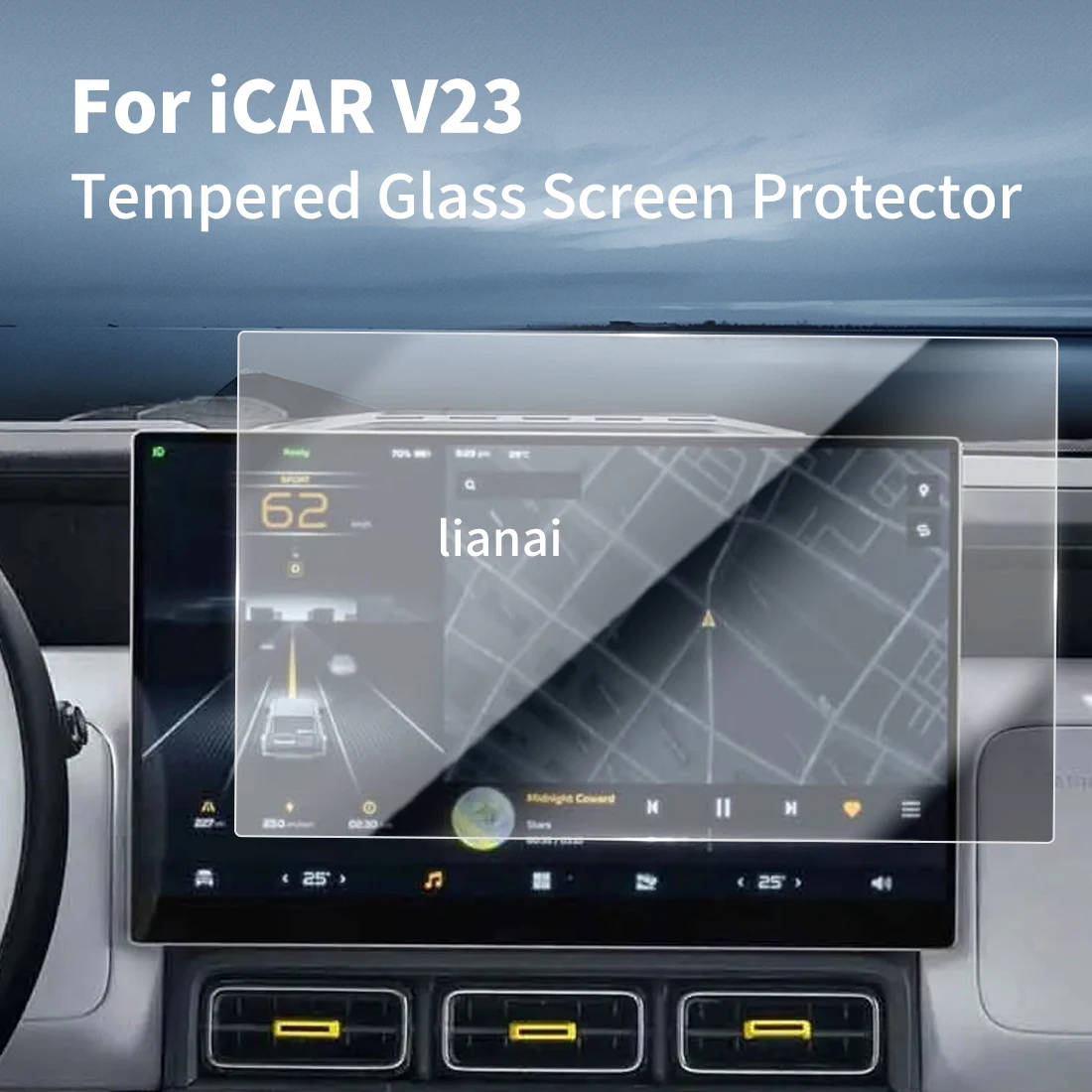 Carplay-Screen-Protector-Tempered-Glass-Protective-Film-Navigator-Aut ...