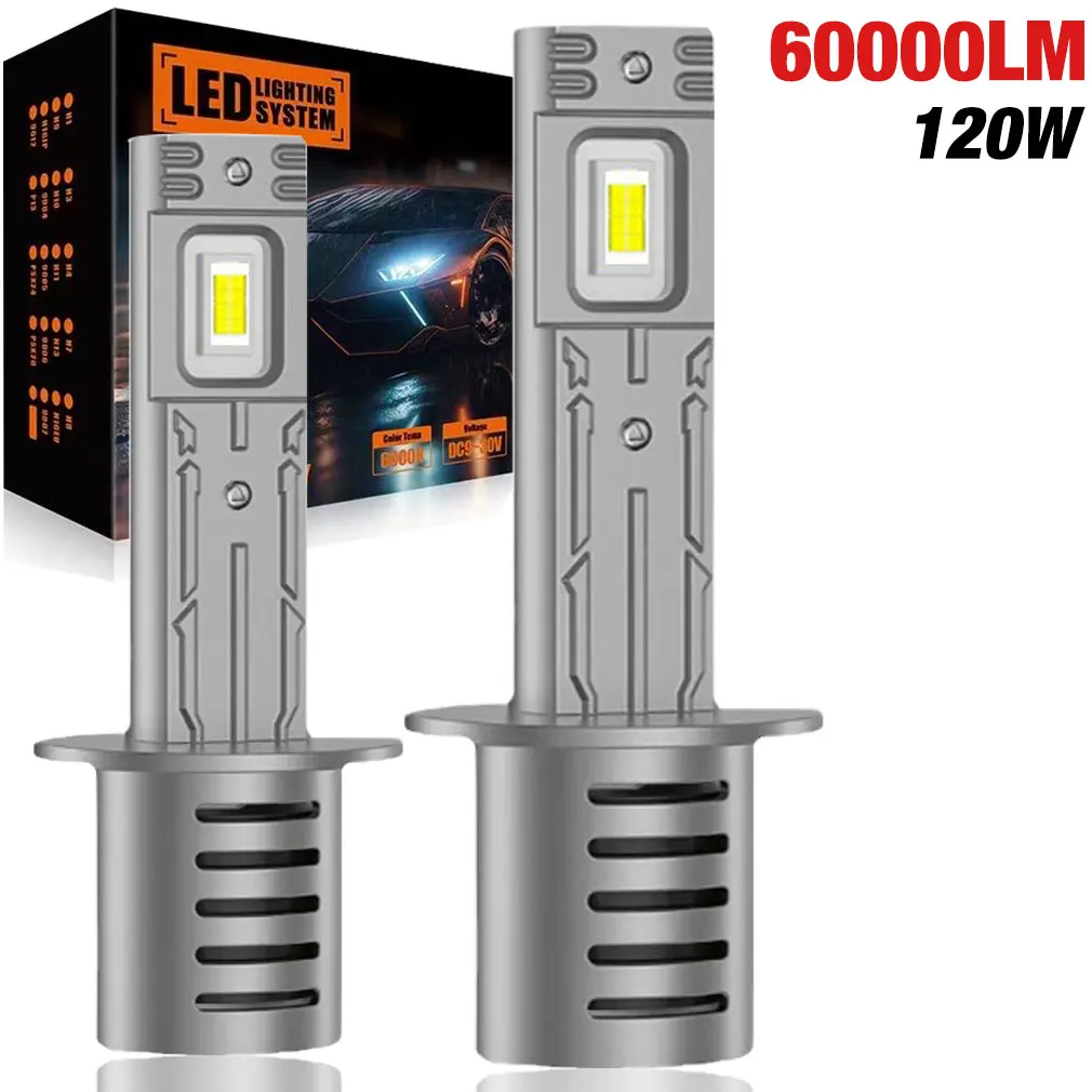 60000LM-H1-LED-Headlight-Bulbs-Wireless-With-Fan-3570-CSP-High-Low-Beam ...