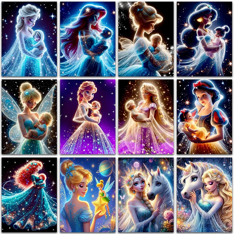 Disney-Princess-Diamond-Painting-kits-Tinker-Bell-Snow-White-Frozen ...