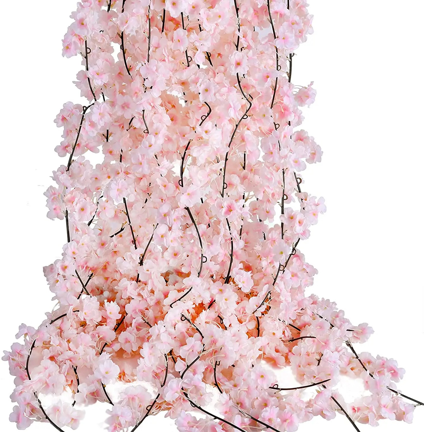3PCS-Artificial-Cherry-Blossom-Garland-Hanging-Vine-Silk-Garland ...