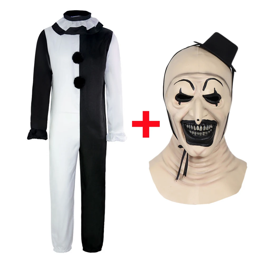 Disfraz-de-payaso-Terrifier-Art-traje-de-m-scara-de-Horror-sombrero-de ...