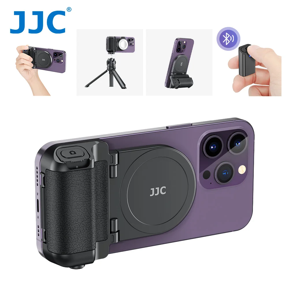 JJC-Magnetic-Snapgrip-Phone-Hand-Grip-Magsafe-Handheld-Bluetooth-Remote ...