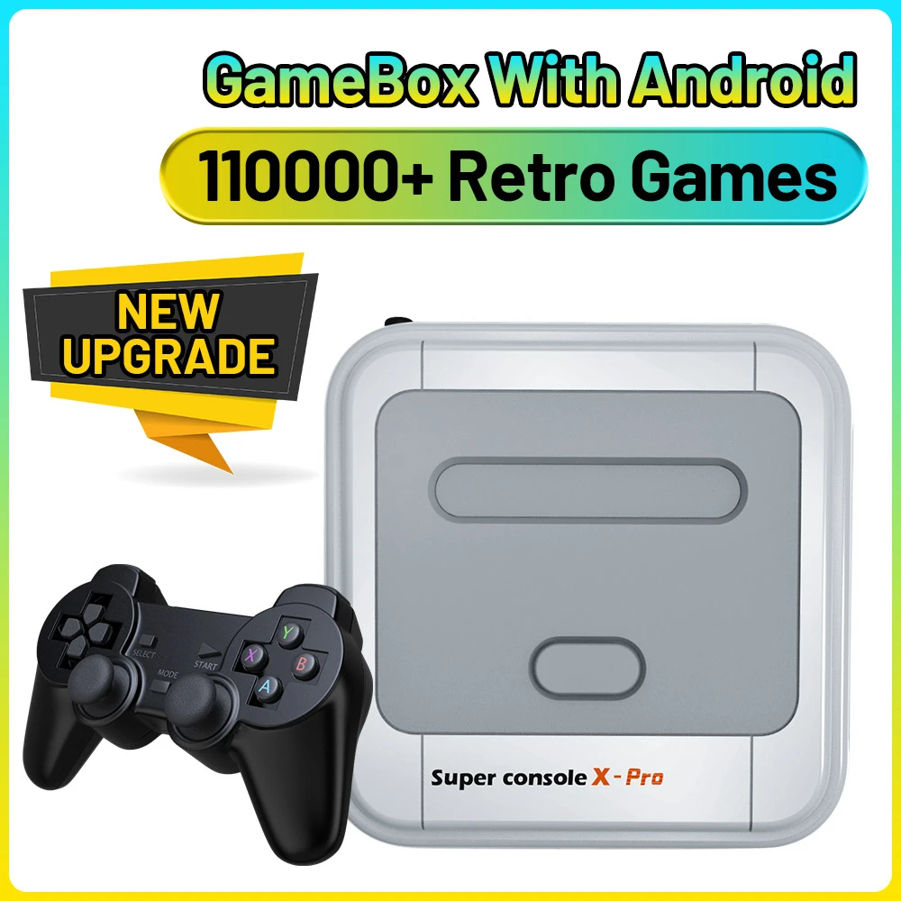 Super console x pro caixa de jogo de tv em casa com android 4k hd retro ...